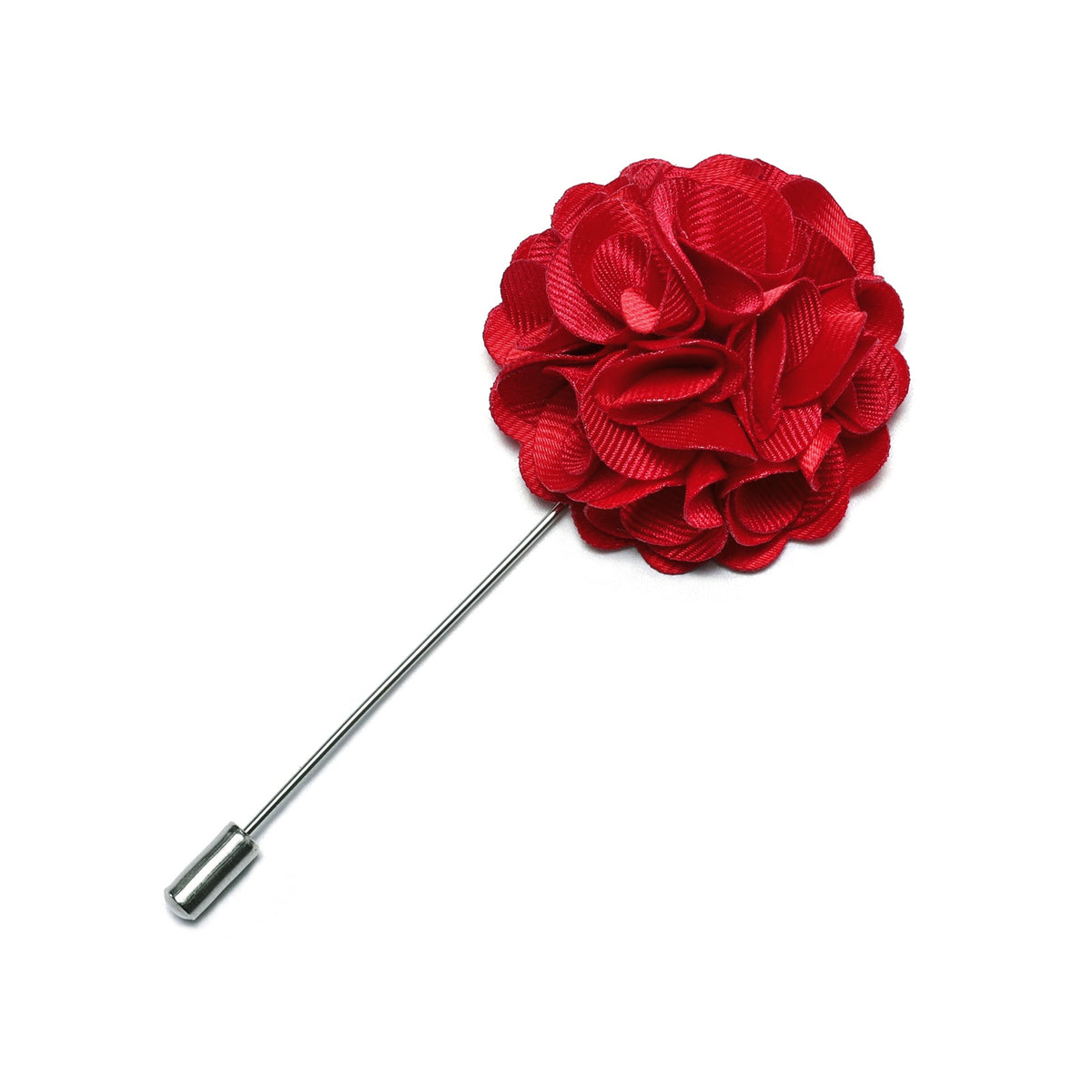 Rose Red Floral Lapel Pin – Sophisticated Gentlemen