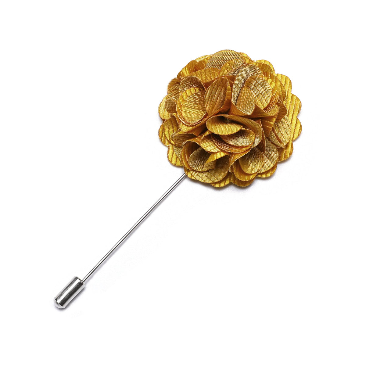 Golden Floral Lapel Pin – Sophisticated Gentlemen