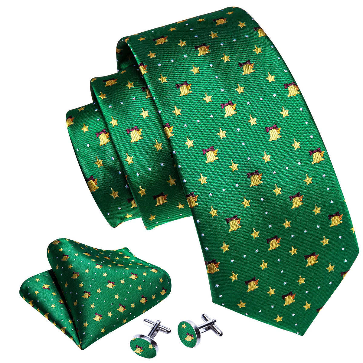 Christmas Bells Tie Set Sophisticated Gentlemen christmas-bells-tie-set-sophisticated-gentlemen